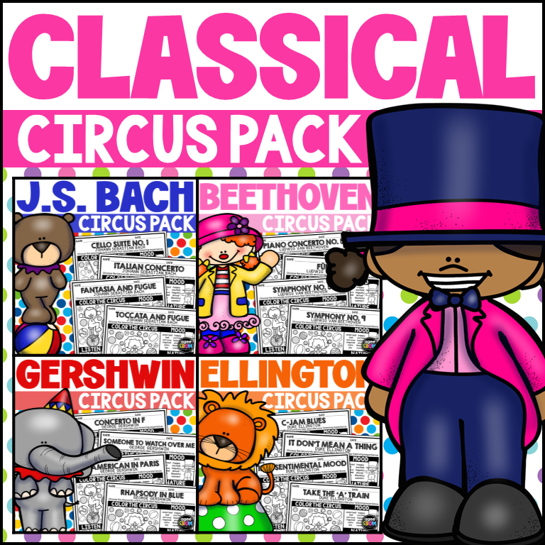 Circus-Themed SEL Activities: Explore Music with 10 Top Composers ...